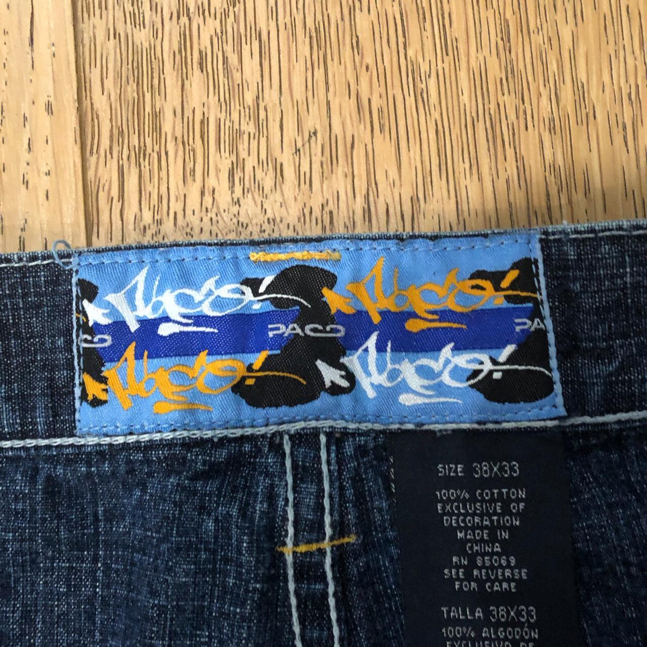 Vintage 90s Paco Jeans 38W 33L Leg opening:... - Depop