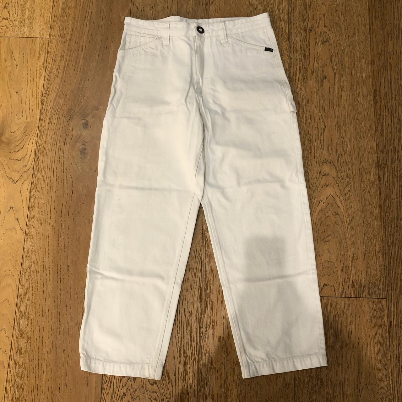 Skater Volcom Jeans W30 L30 White carpenter jeans... - Depop