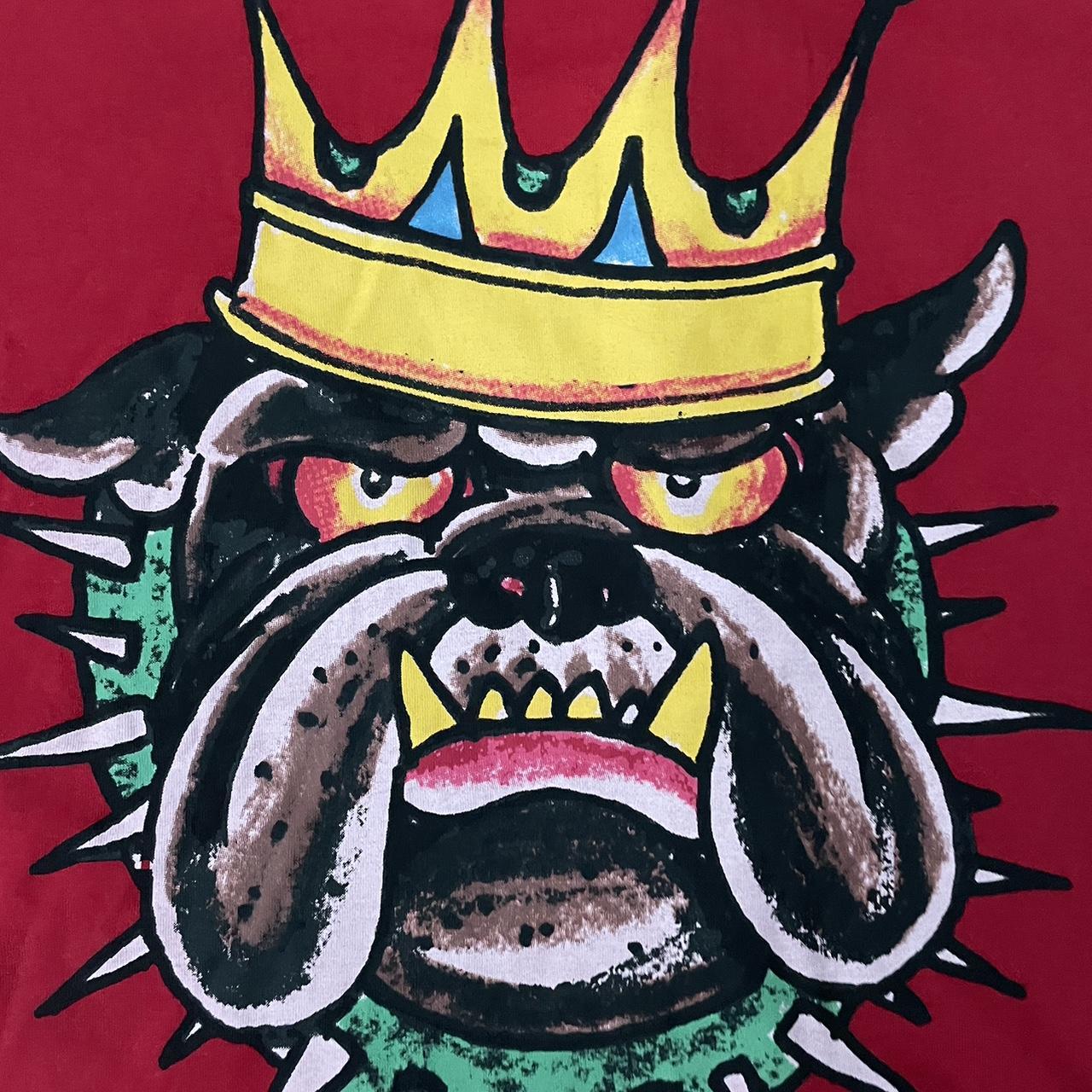 Ed Hardy Men’s Bull Dog T-shirt - Depop