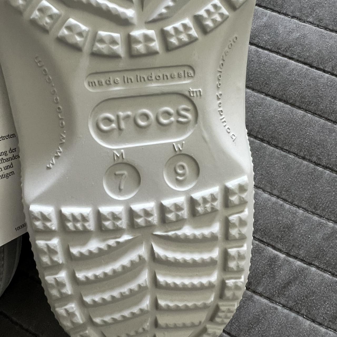 Light Grey Crocs Men’s 7/ Women’s 9 (Color in... - Depop