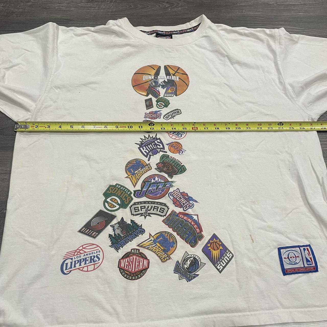 Vintage White Nba Shirt: size 3XL good condition:... - Depop
