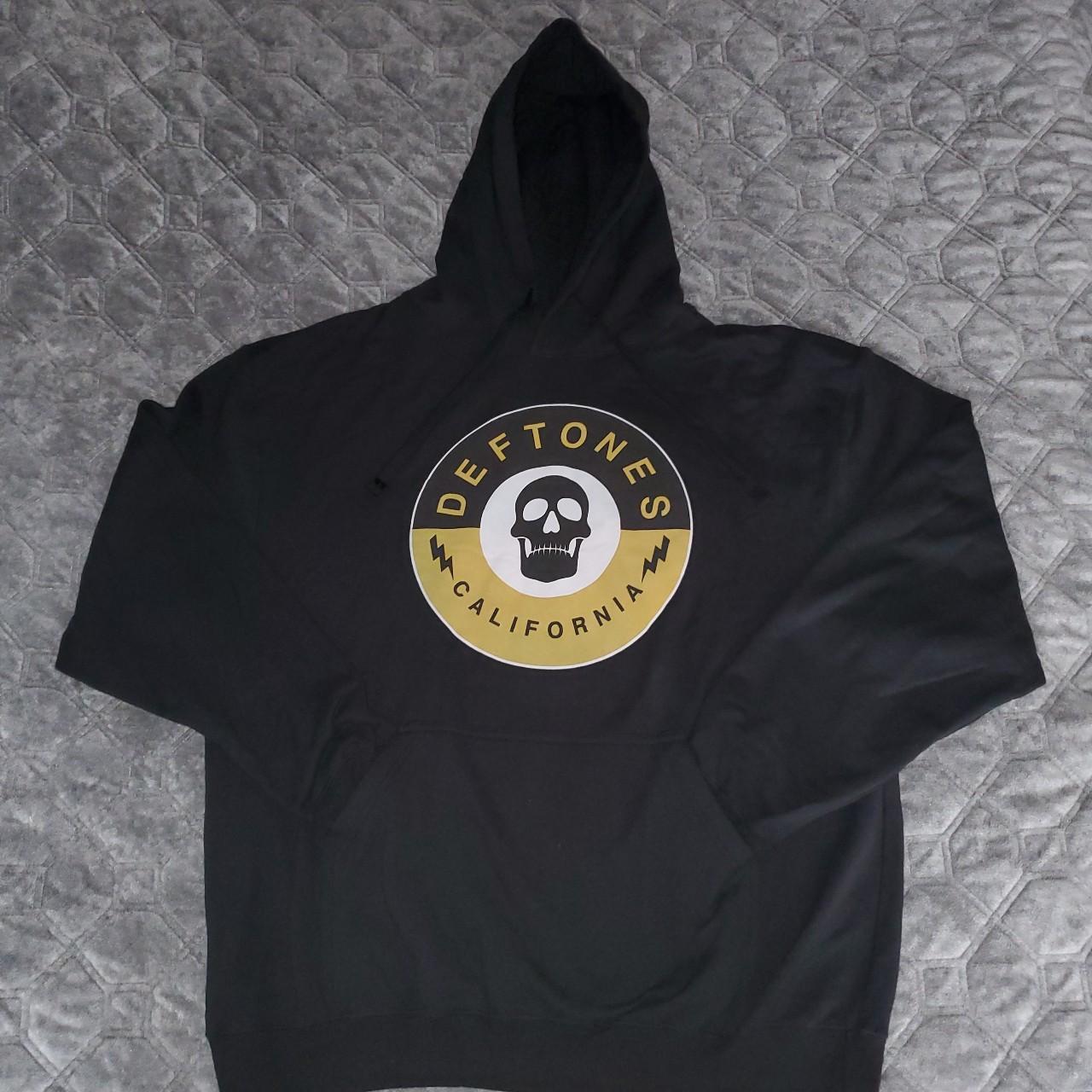 Deadstock 2016 Deftones Cali skull hoodie size XL.... | Depop