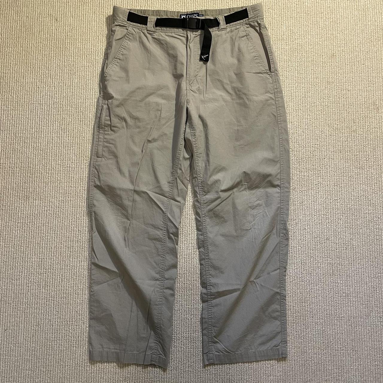Chaps parachute pants Built in belt - Depop