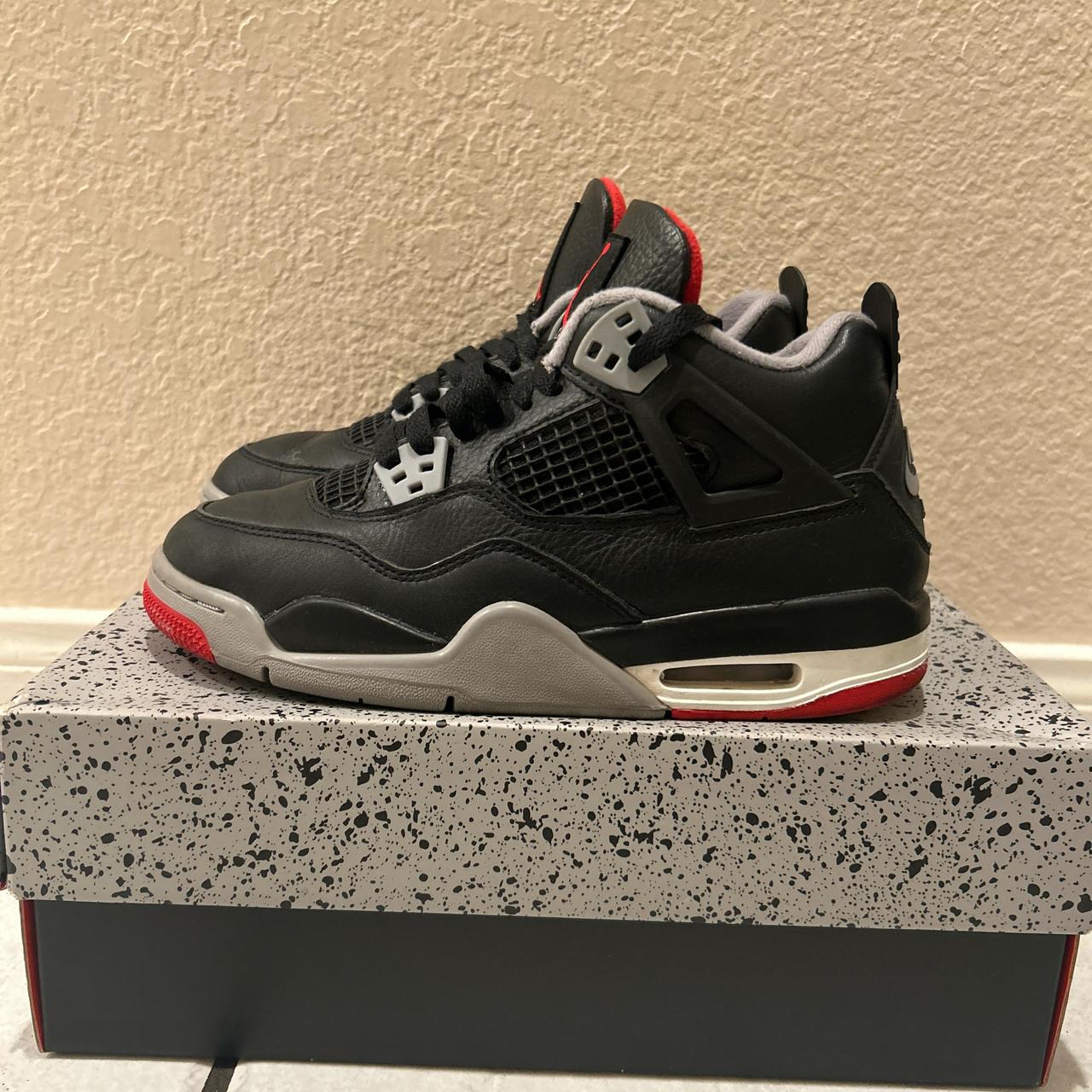 Jordan 4 Retro Red Reimagined Size 5.5y/ 7... - Depop