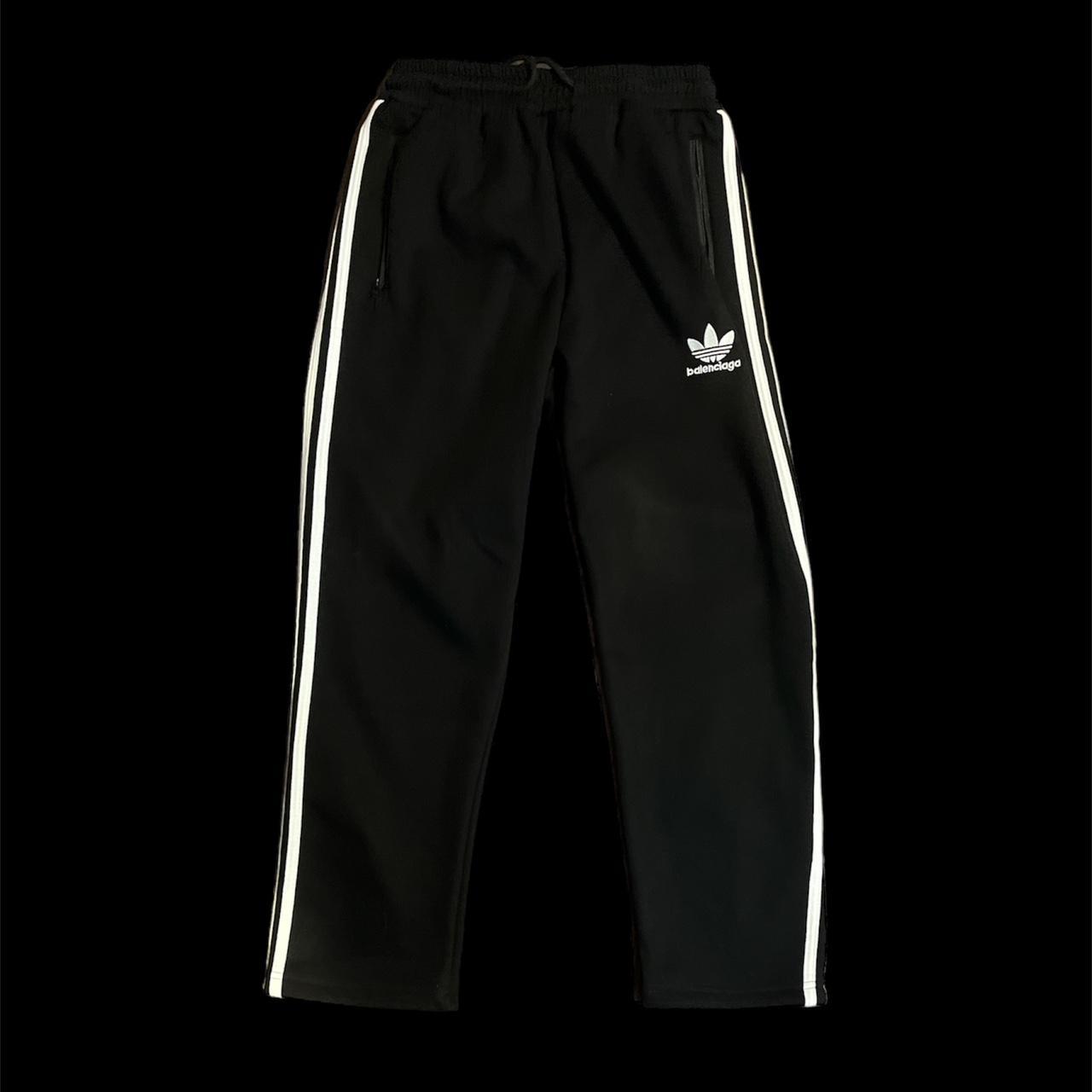 Balenciaga Adidas Uncuffed Black Sweats Brand New... - Depop