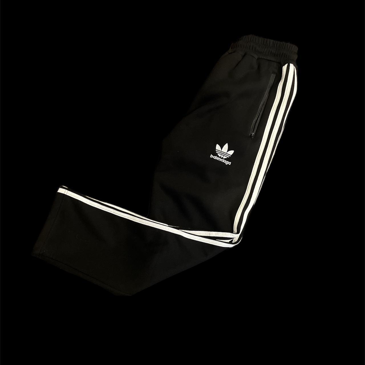 Balenciaga Adidas Uncuffed Black Sweats Brand New... - Depop