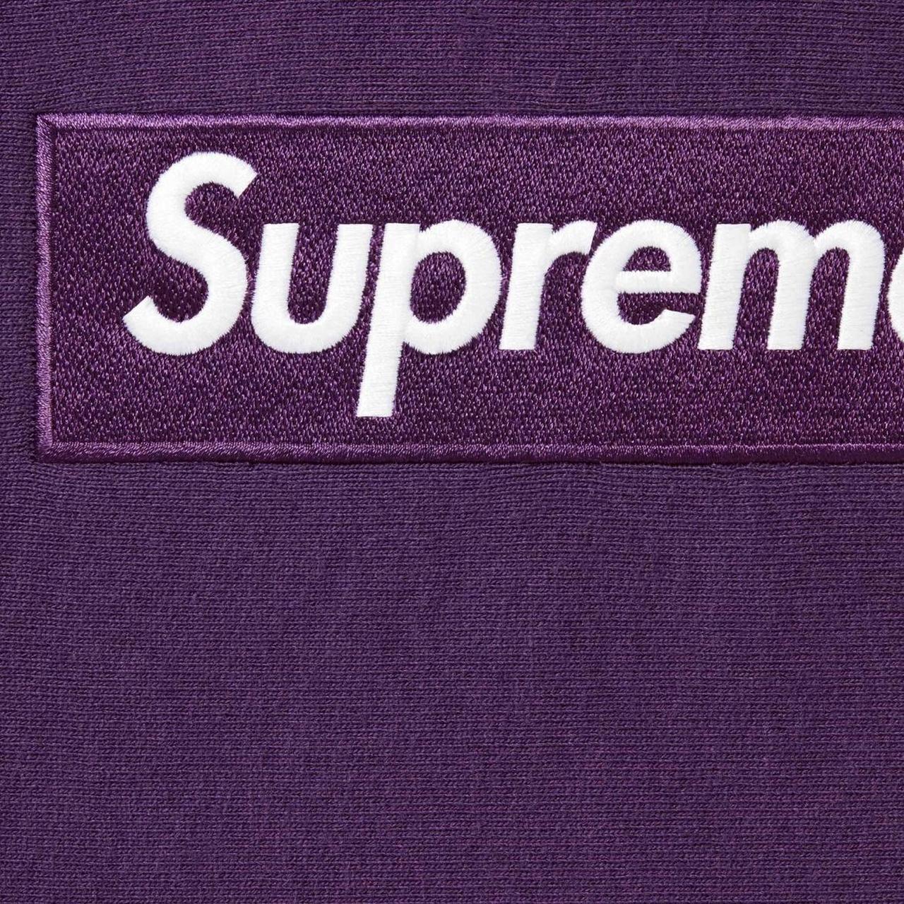 Supreme Box Logo Hoodie Purple - FW23 Medium Super... - Depop