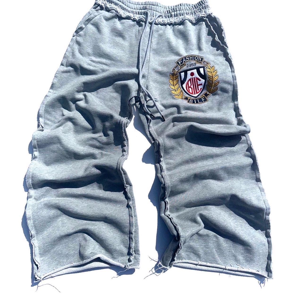 grey distressed 2453 sweats from my brand - 400... | Depop