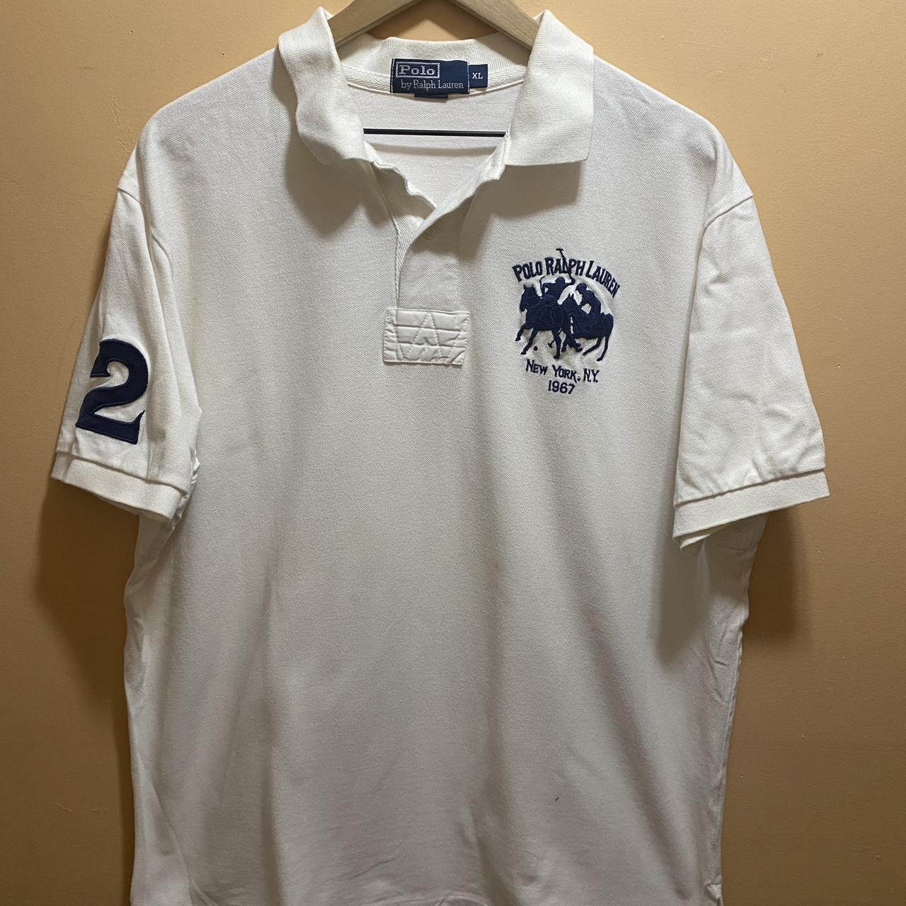 Chief keef Ralph Lauren while polo XL 25x30 | Depop