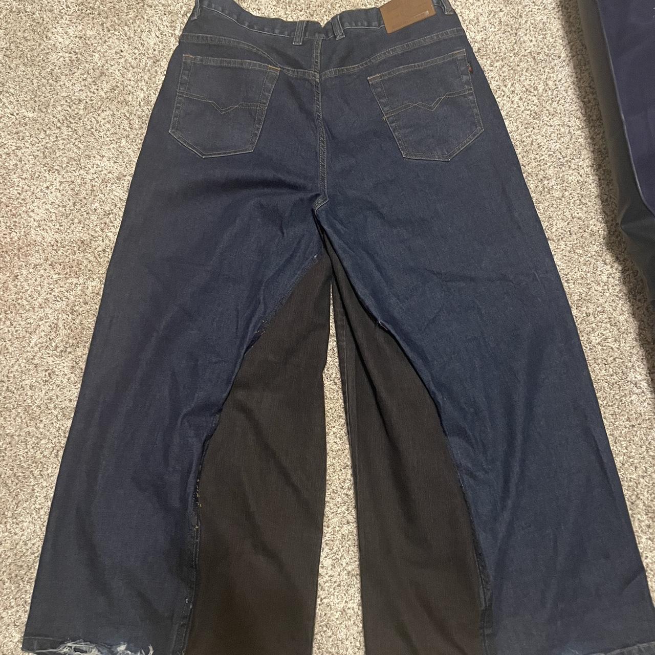 SUPER baggy home made pants. they have a 30” leg... - Depop