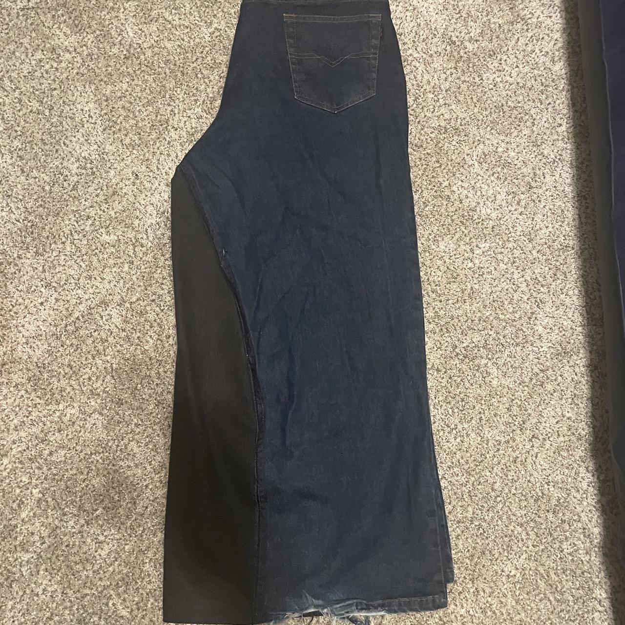 SUPER baggy home made pants. they have a 30” leg... - Depop