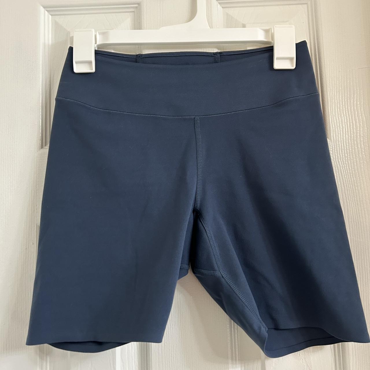 Small Uniqlo bike shorts Cute blue-grey color! Very... - Depop
