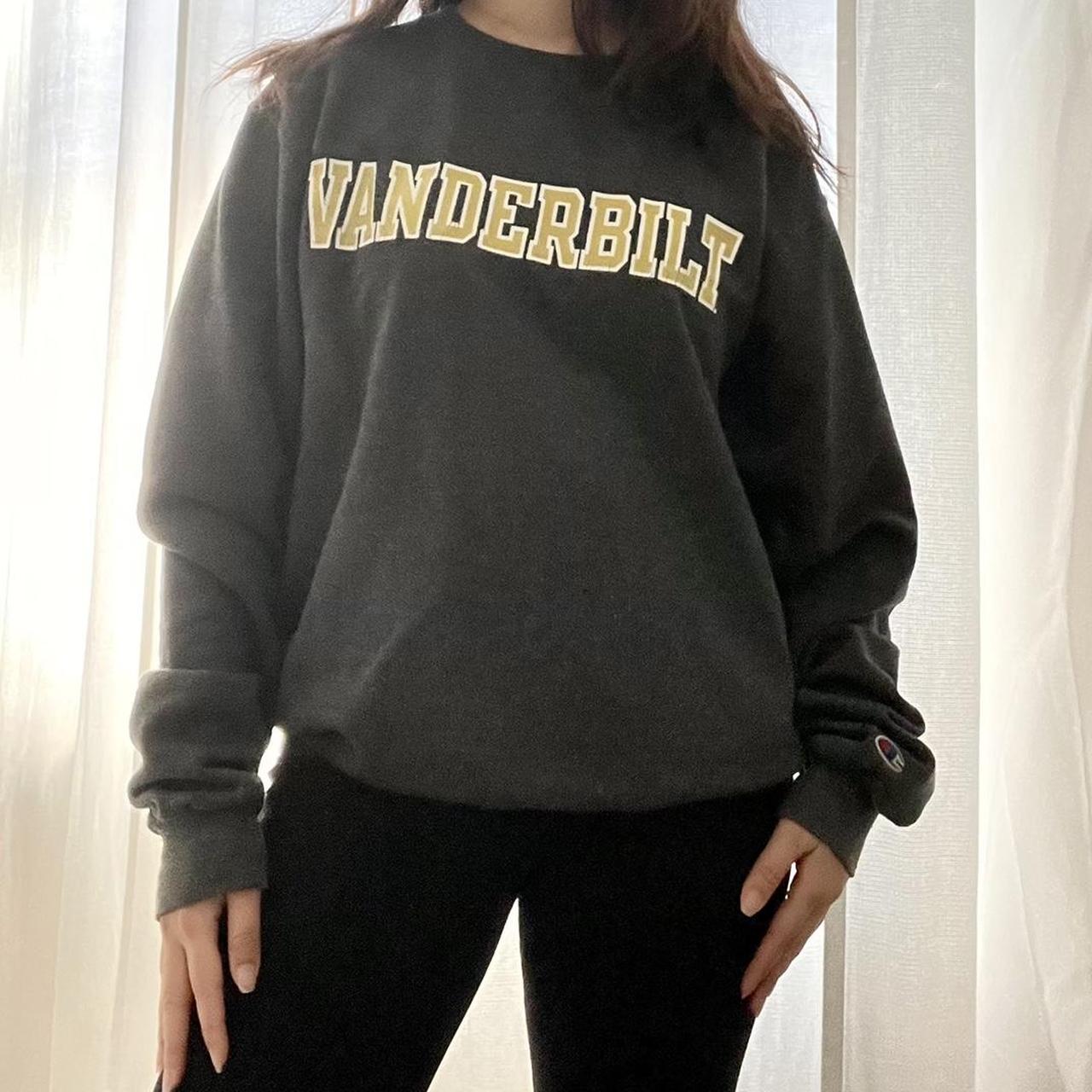 Vanderbilt Champion fleece-lined sweatshirt in Small. - Depop