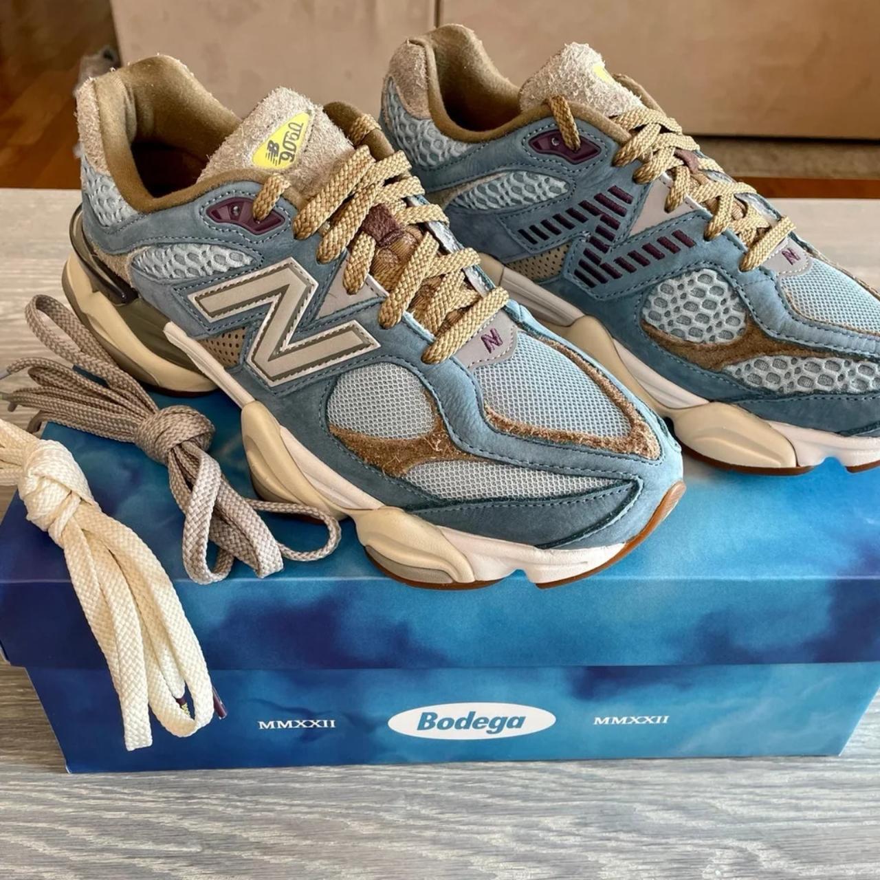 New Balance X Bodega 9060 Age of Discovery Blue Tan... - Depop
