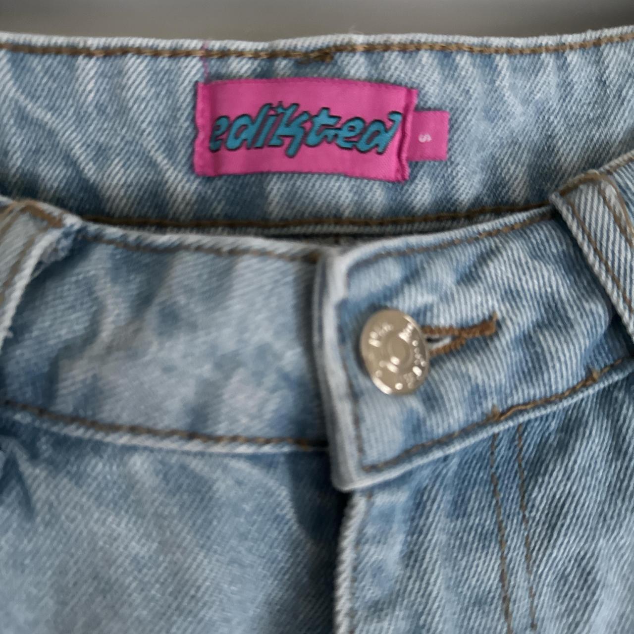Edikted light blue denim shorts #edikted | Depop