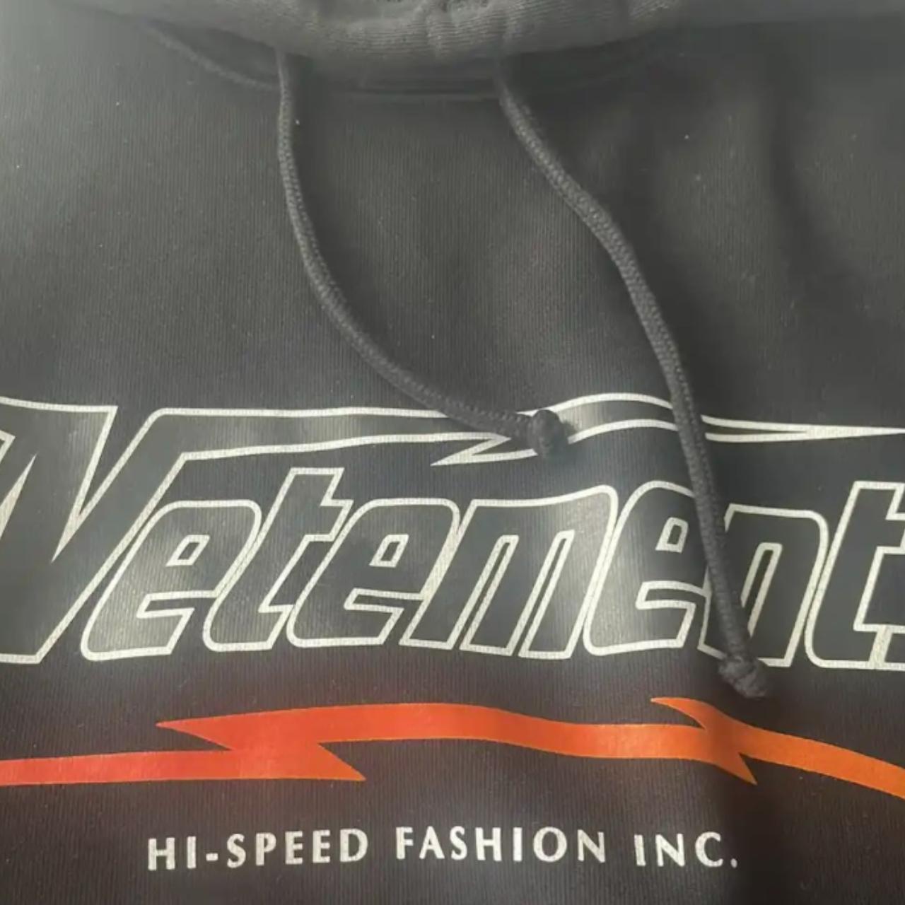 Vetements High speed racing hoodie Sick hoodie... - Depop