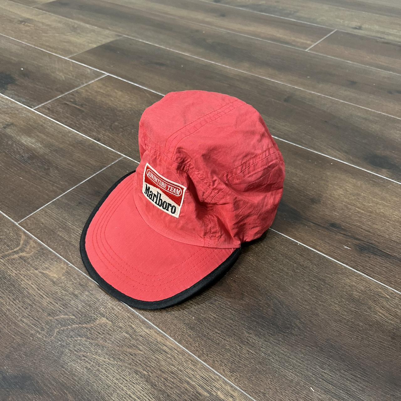 Super sick vintage Marlboro windbreaker hat - Depop