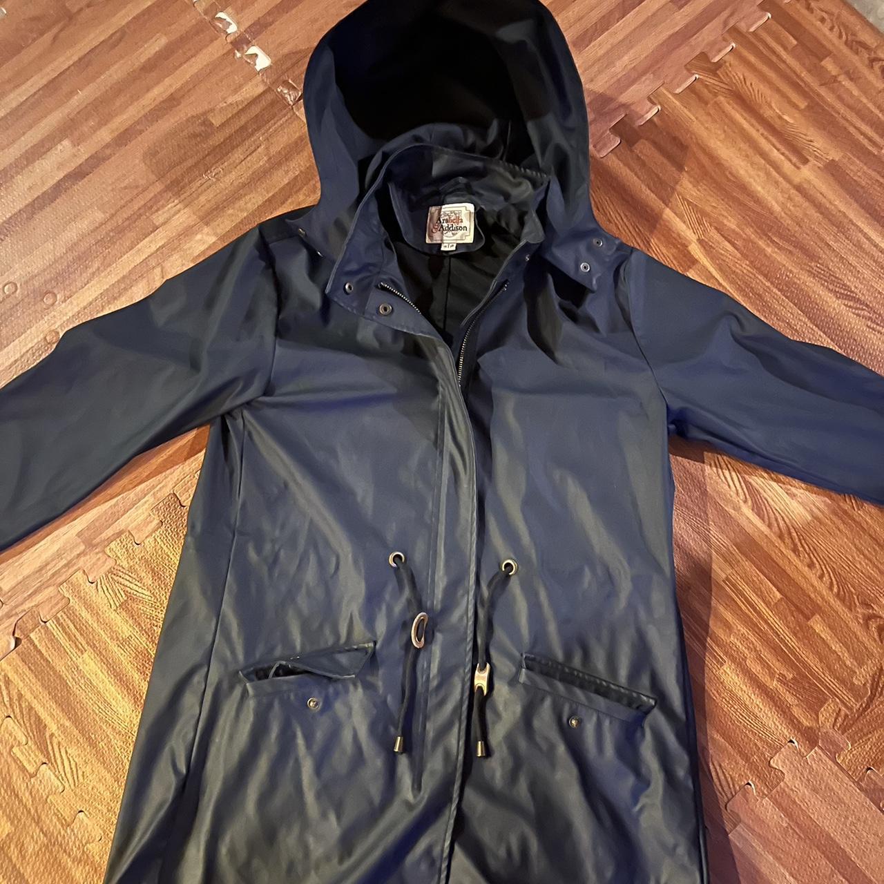 Vintage Arabella & Addison Leather Rain-jacket •... - Depop