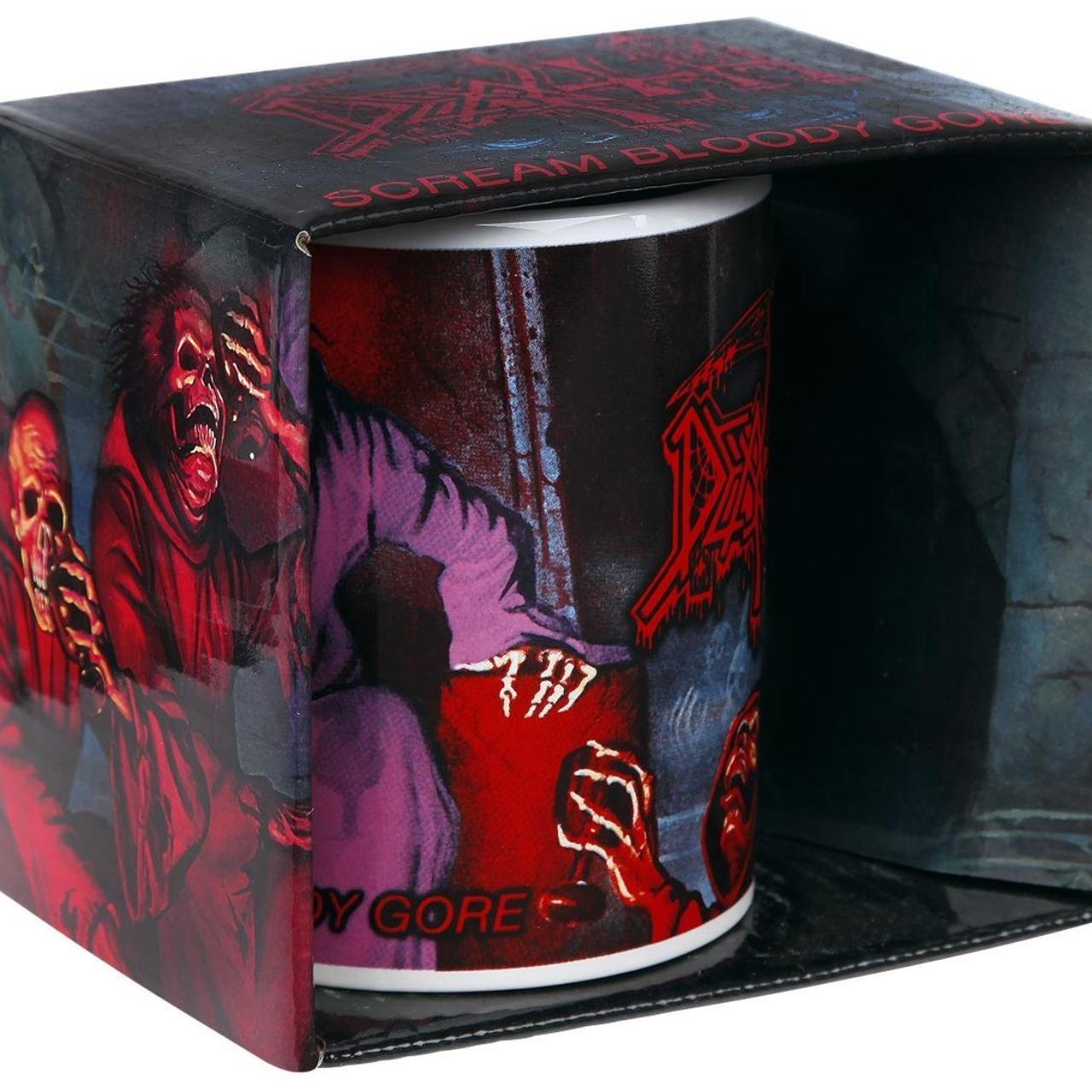 Official DEATH scream bloody gore boxed ceramic mug - Depop