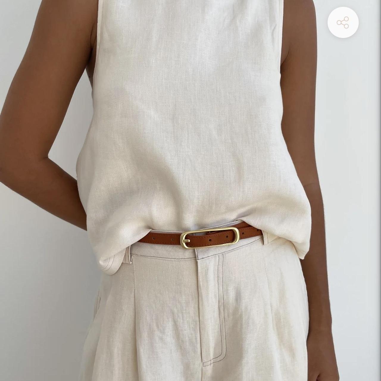 Sancia “The Fia Pant” wide leg linen pants size... - Depop