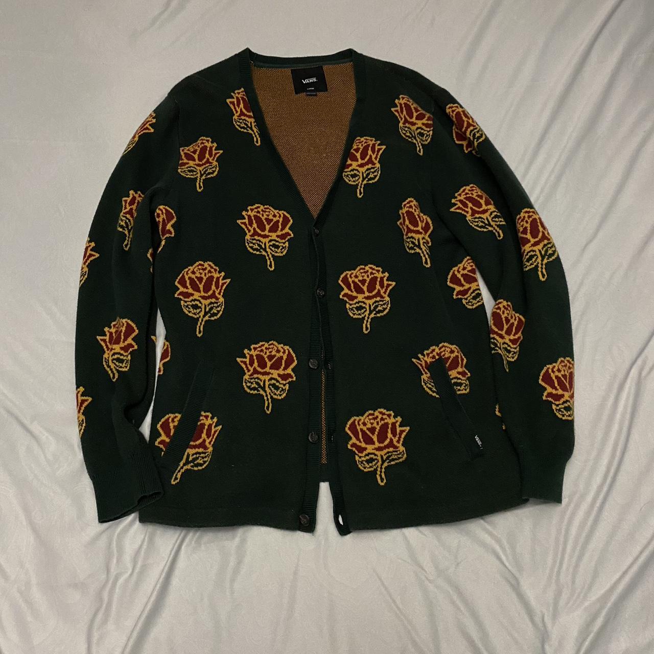 Beautiful Vans Floral Cardigan - Depop