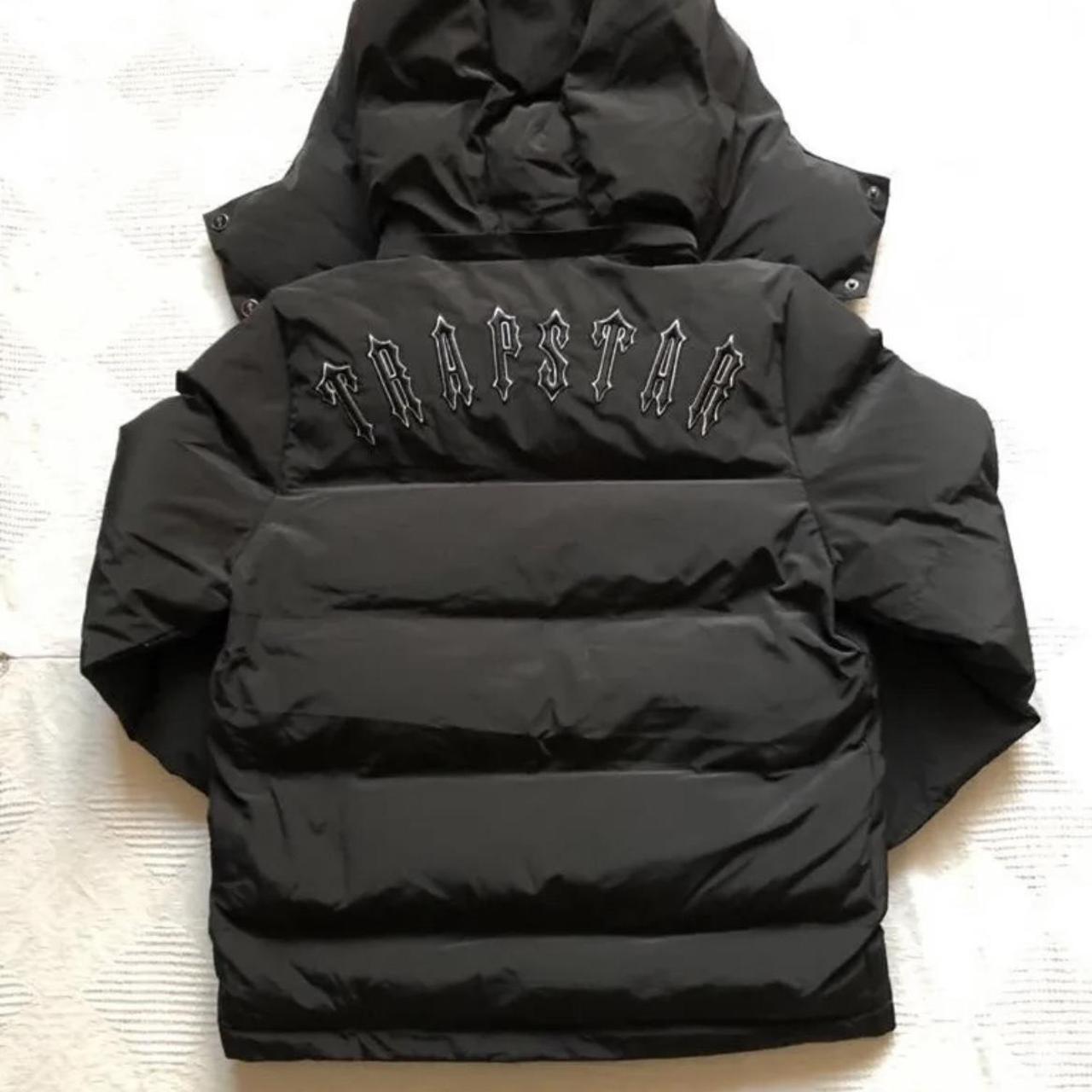 Trapstar Irongate Jacket Size Medium Black/White... - Depop