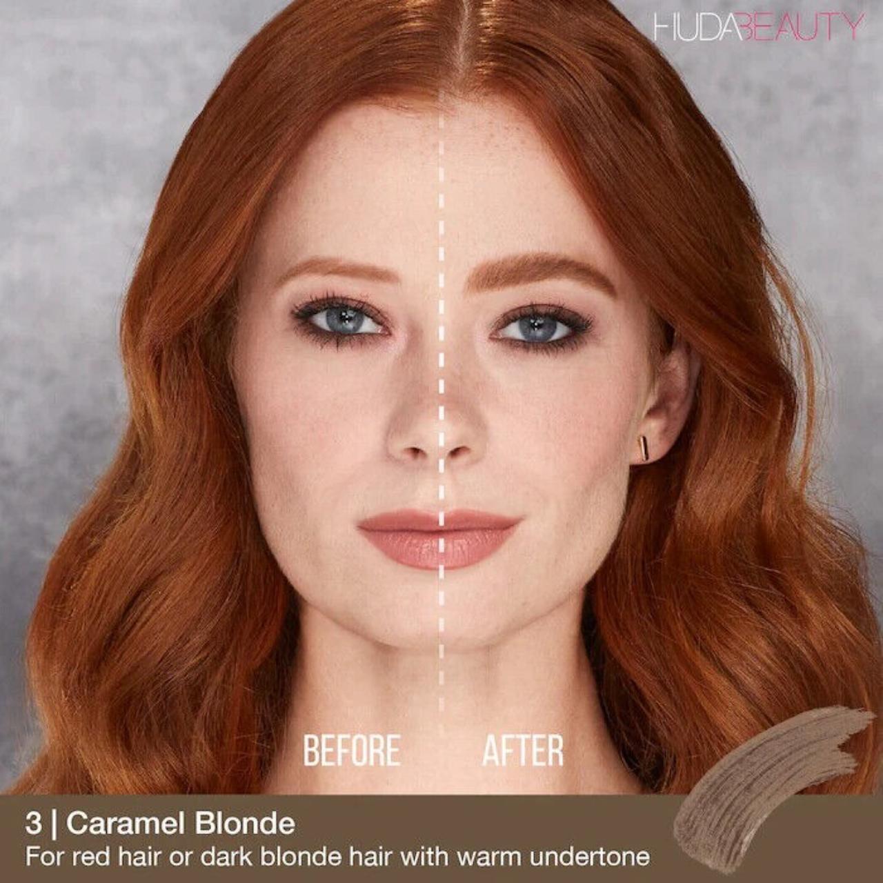 HUDA BEAUTY BombBrows full & fluffy fiber gel 3... - Depop