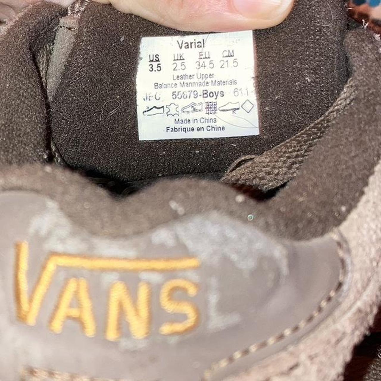Vans Varial Brown Gum Sole Kids 3.5 | Womens 5 |... - Depop
