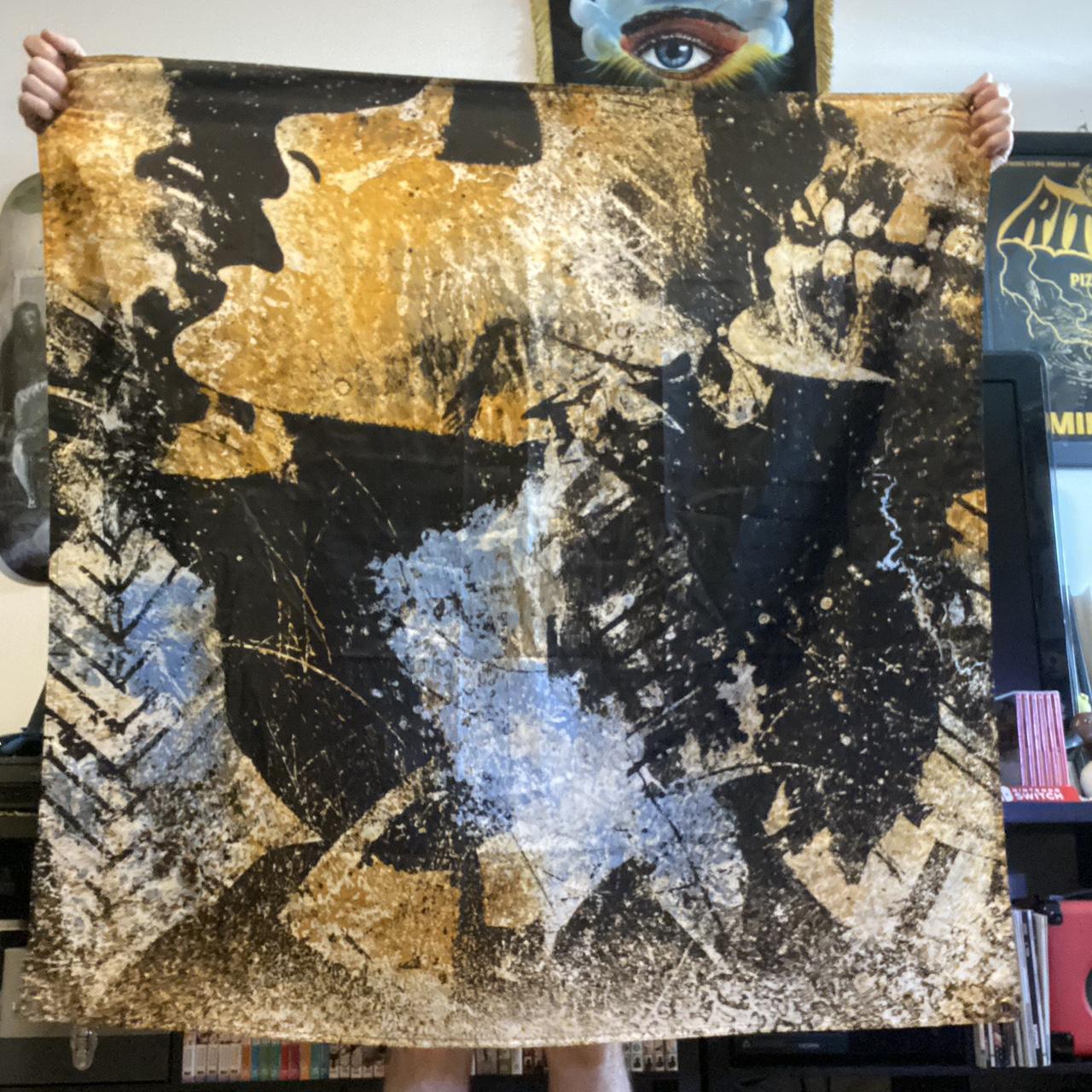 CONVERGE Jane Doe banner, maybe 8 years old - Depop