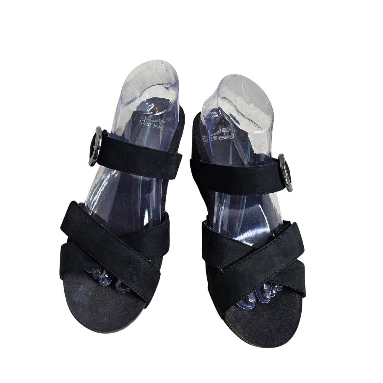 Dansko Susie Milled Nubuck Strappy Sz40 wedge... | Depop