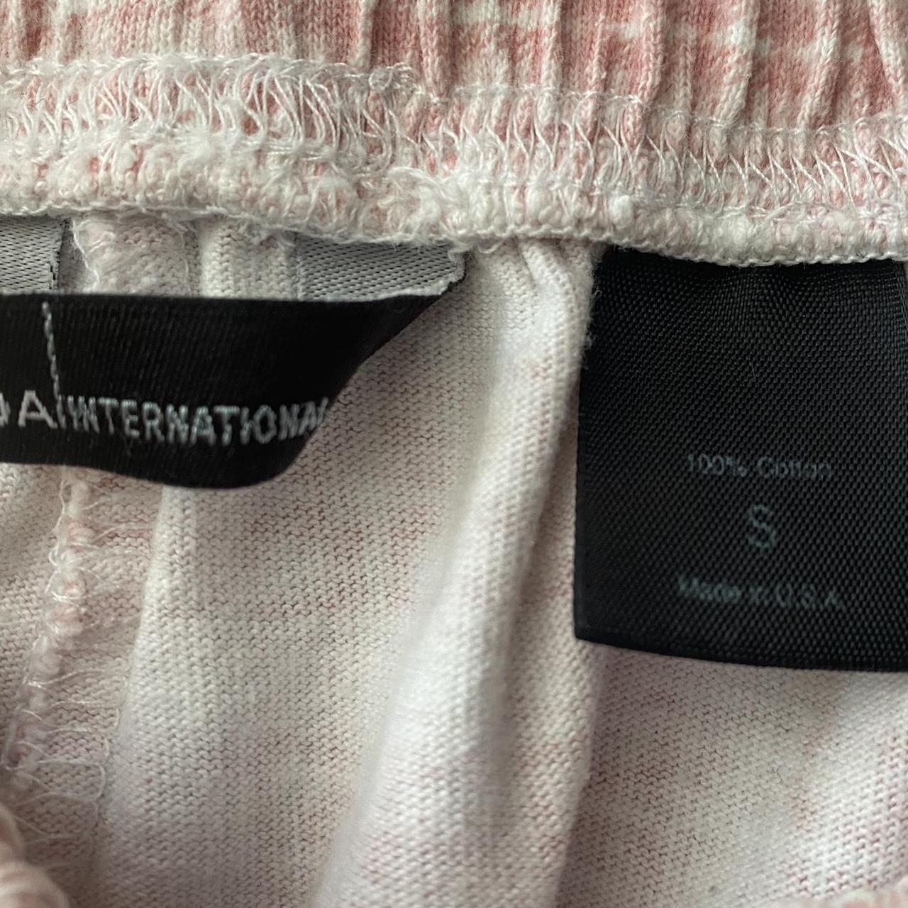 Moda International size small pink striped shorts. - Depop