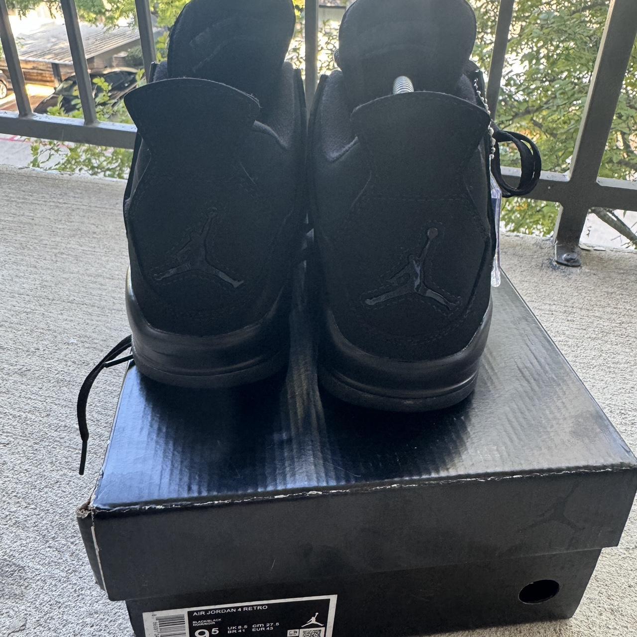 Black Cats Jordan 4 Brand New Comes with OG box - Depop