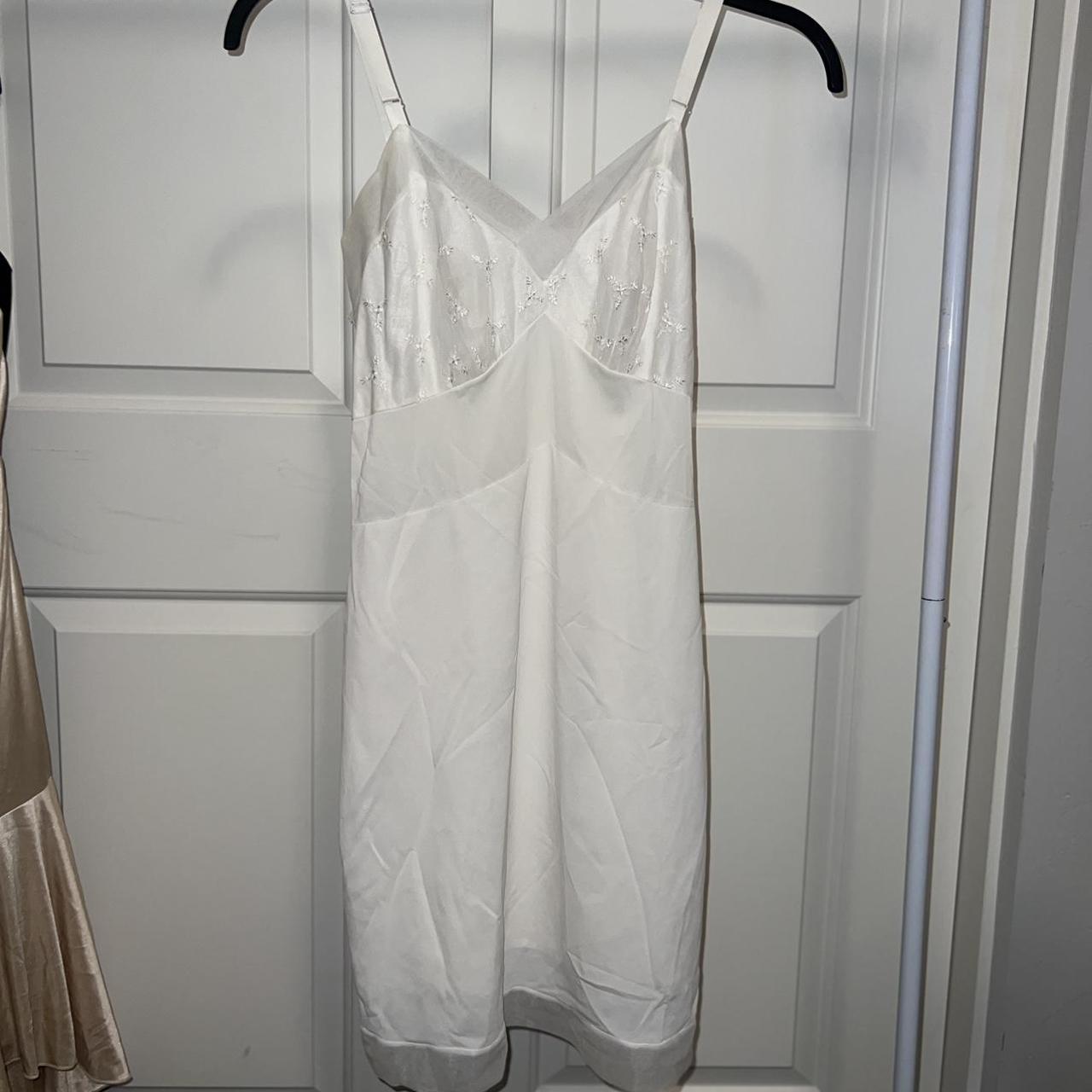 gossard artemis cream white slip mesh dress... - Depop