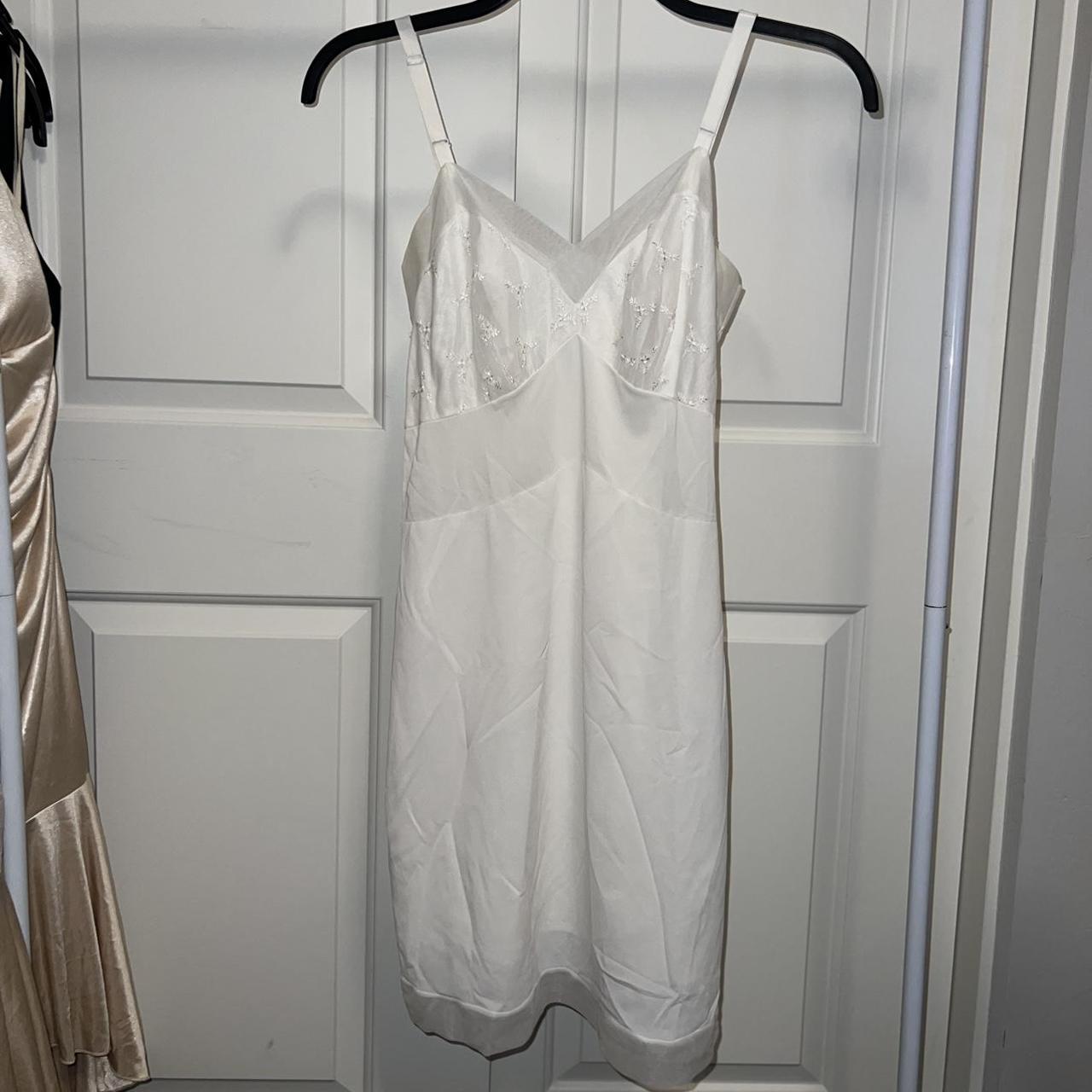 gossard artemis cream white slip mesh dress... - Depop