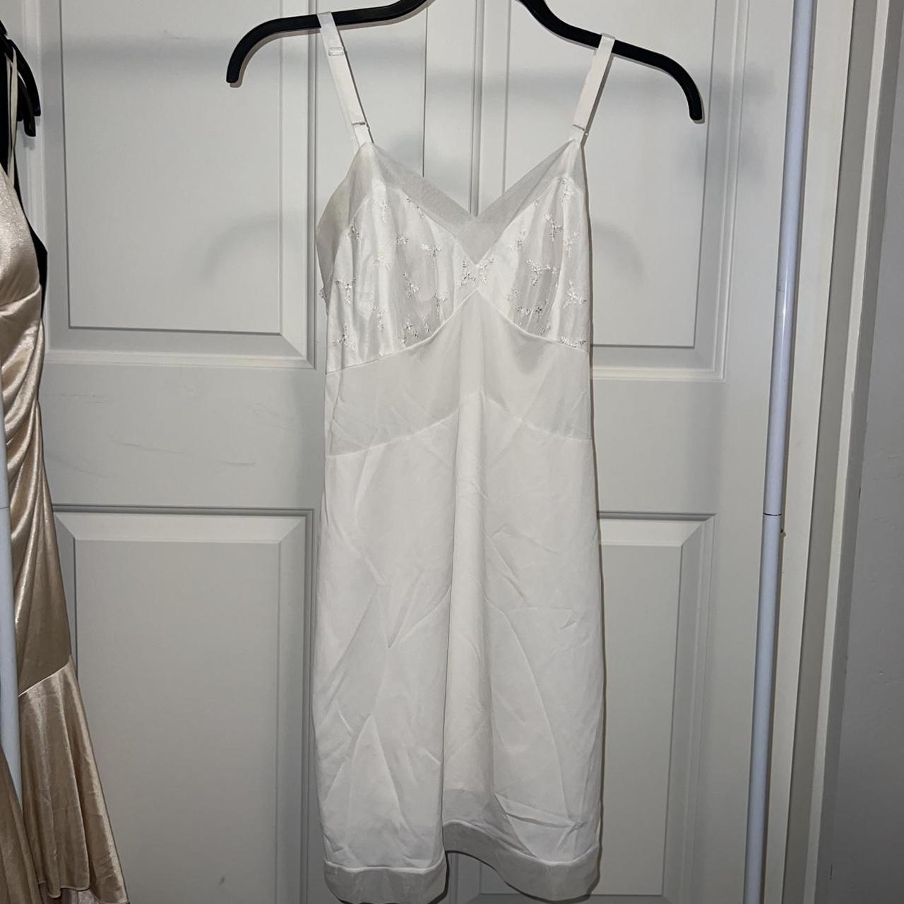gossard artemis cream white slip mesh dress... - Depop