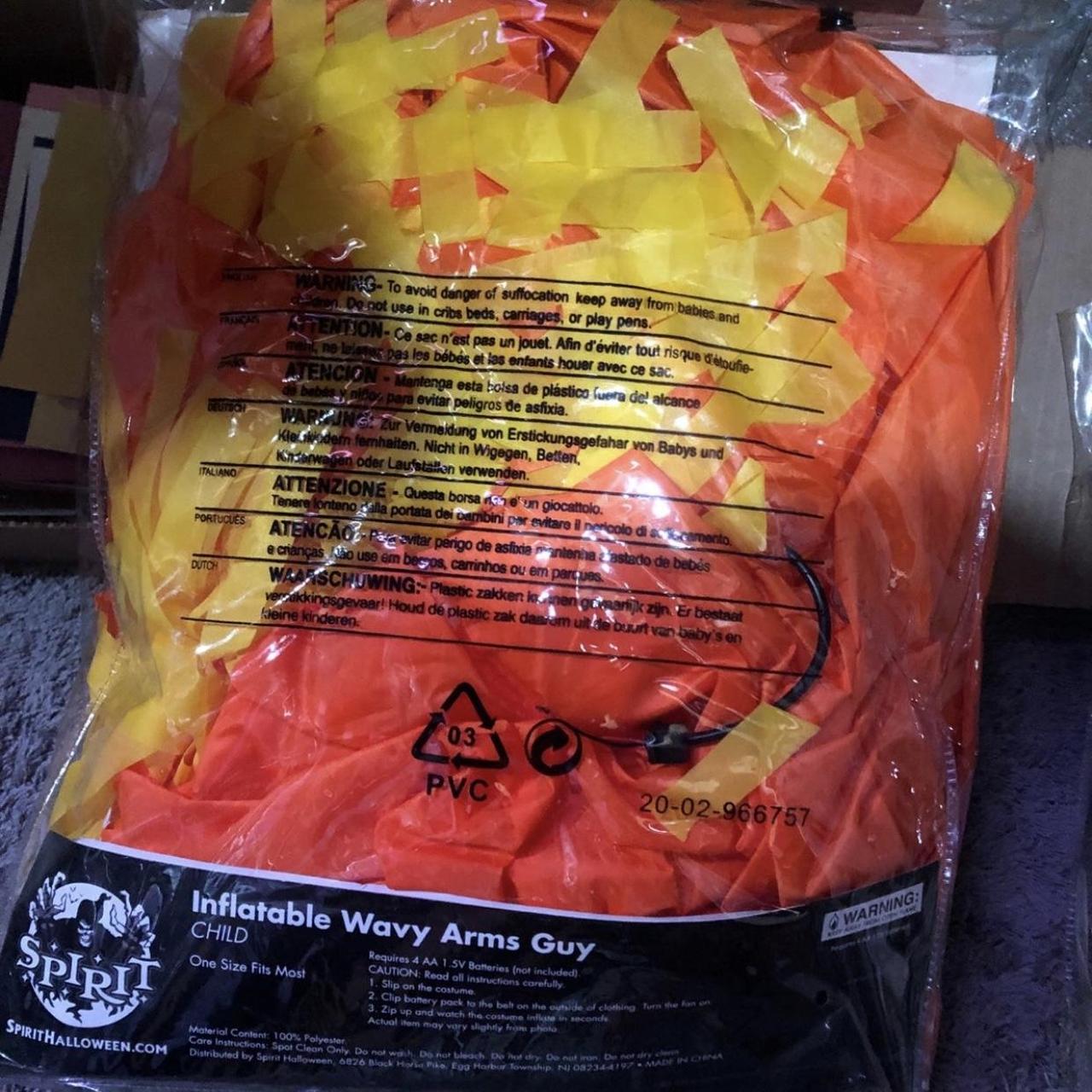 Inflatable wavy arms guy costume from spirit... - Depop