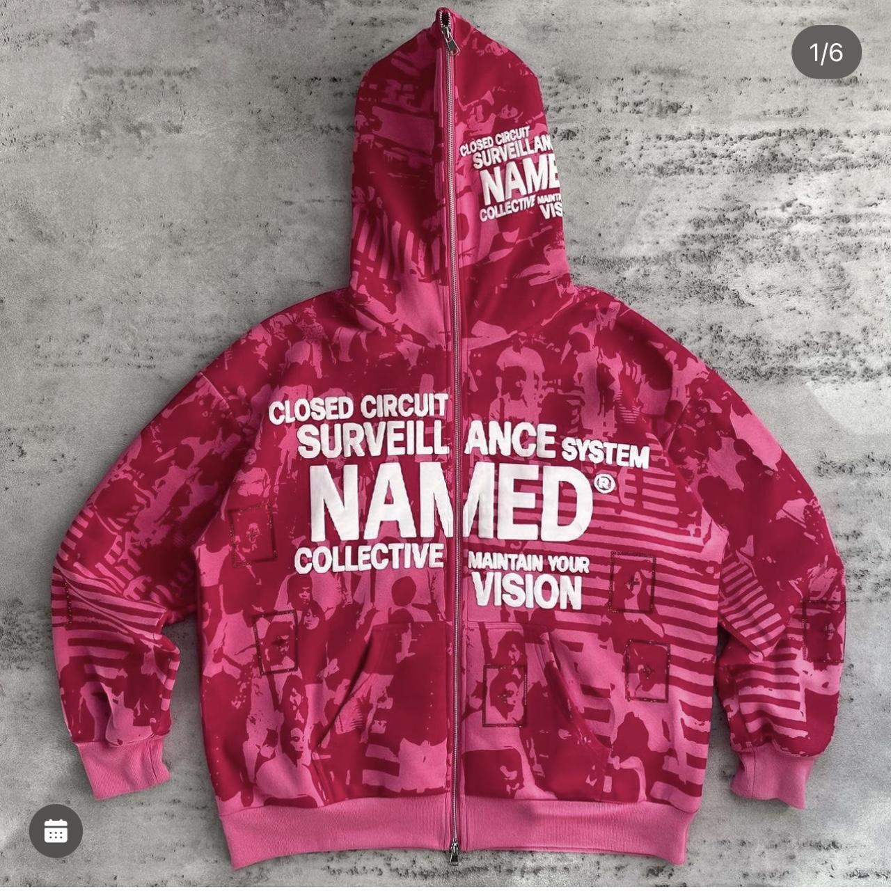 Named collective brand new with tags pink & red zip... - Depop