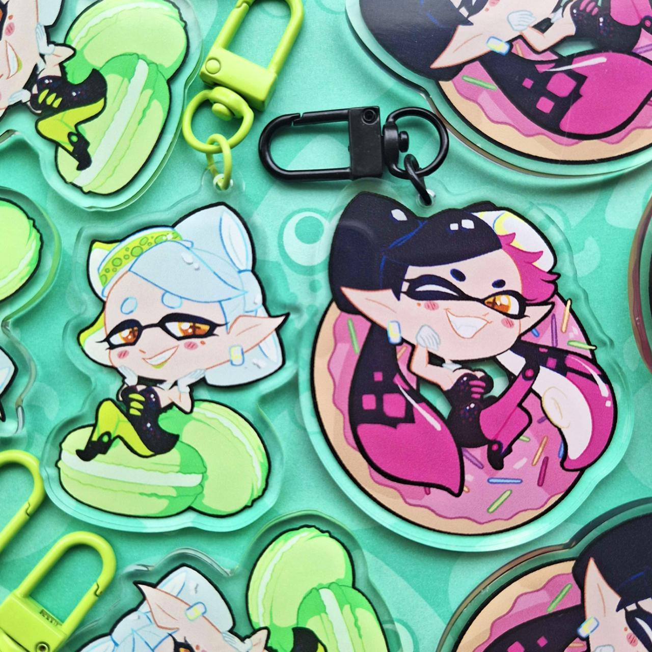 Splatoon 2.5" acrylic keychain of CALLIE with a... | Depop