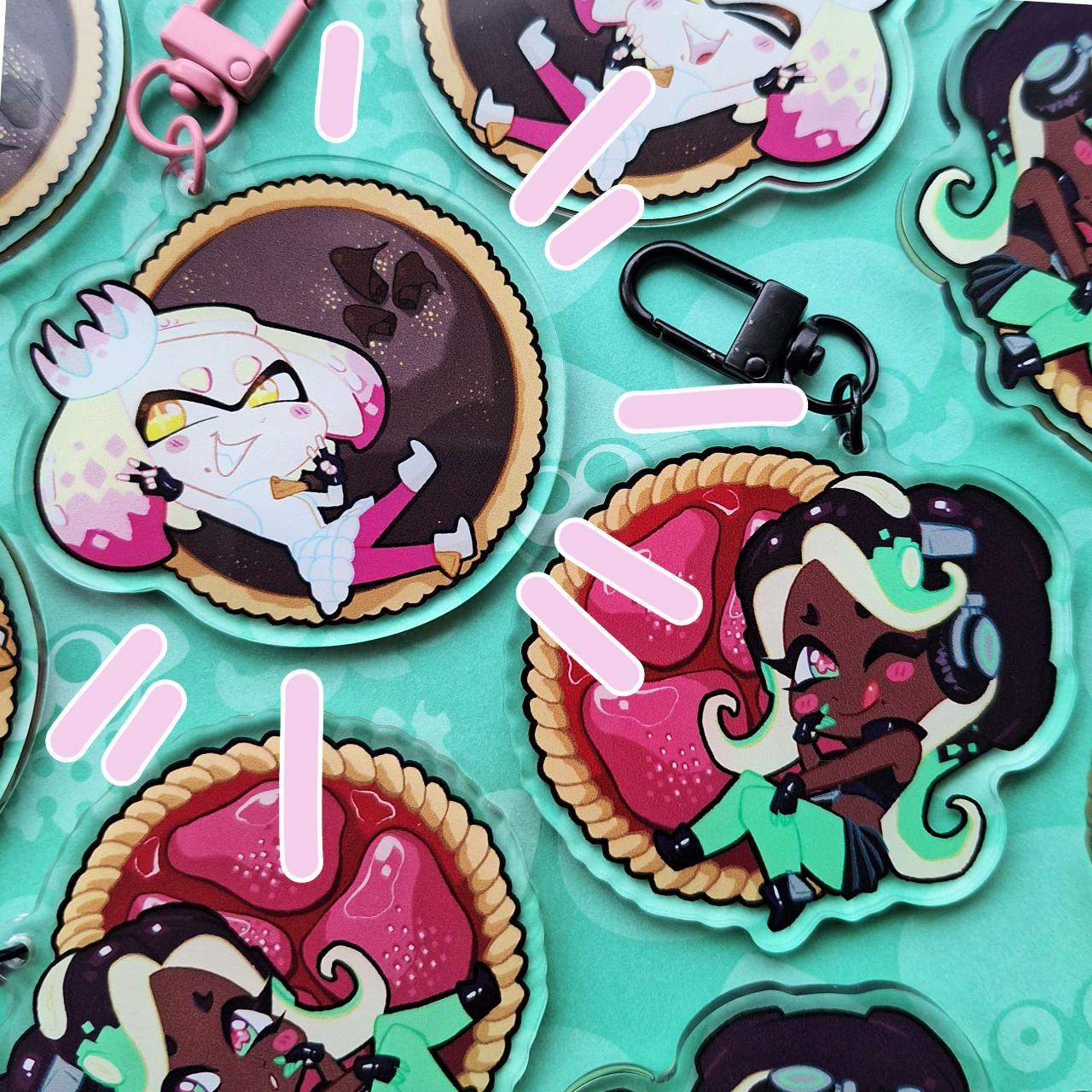 Splatoon 2.5" acrylic keychain of PEARL with a... - Depop