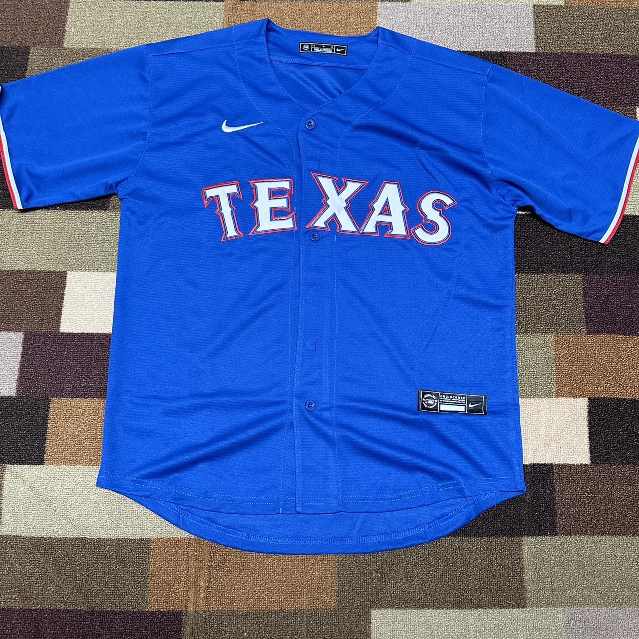Texas Rangers Royal Blue Baseball jersey Brand new... - Depop