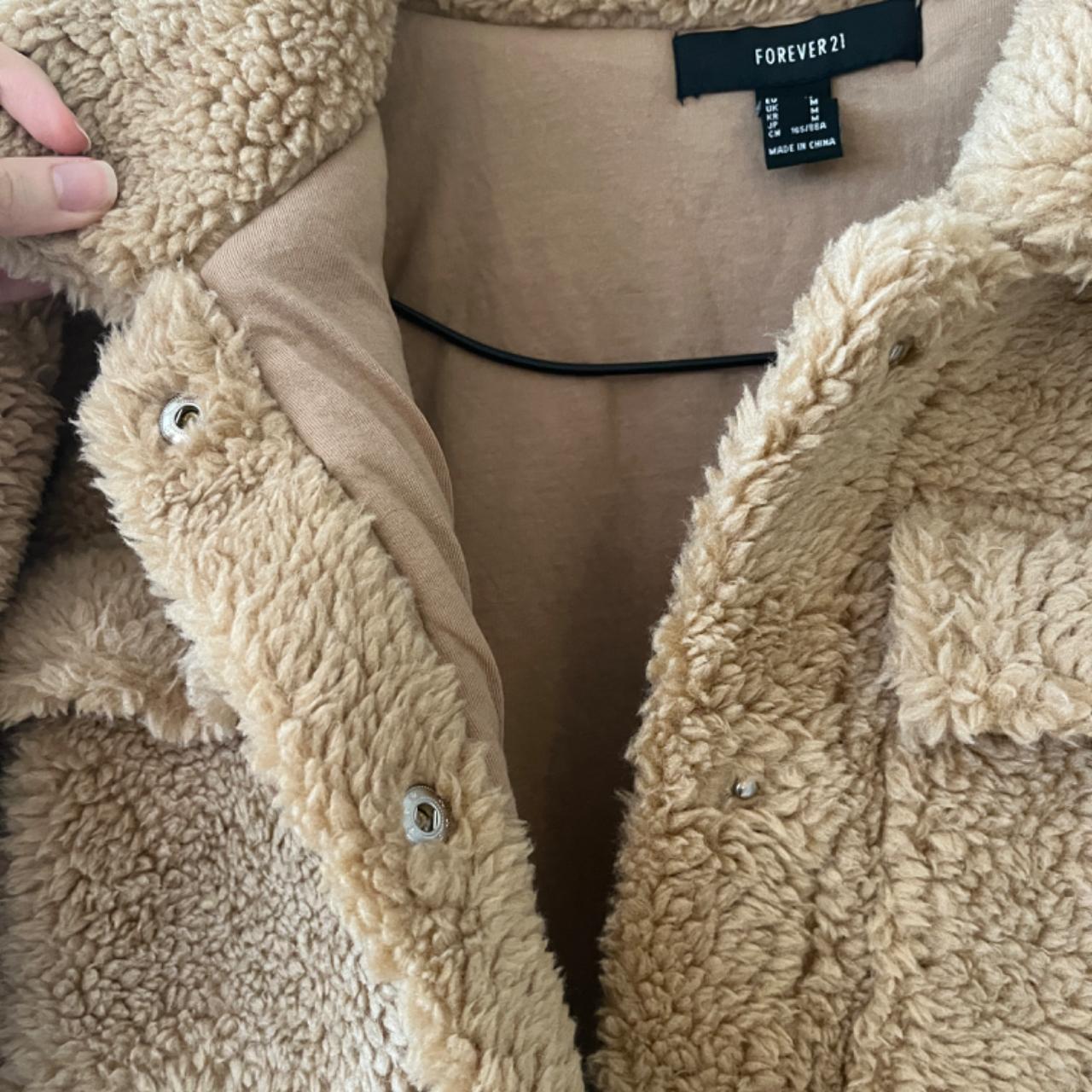 Forever New Cropped Teddy Jacket no tag but have... | Depop