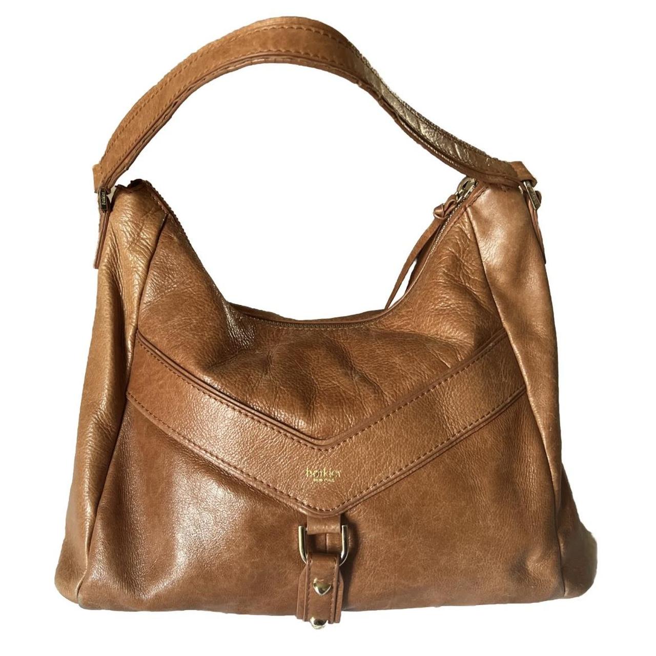 Botkier New York Large Leather Studded Satchel... - Depop