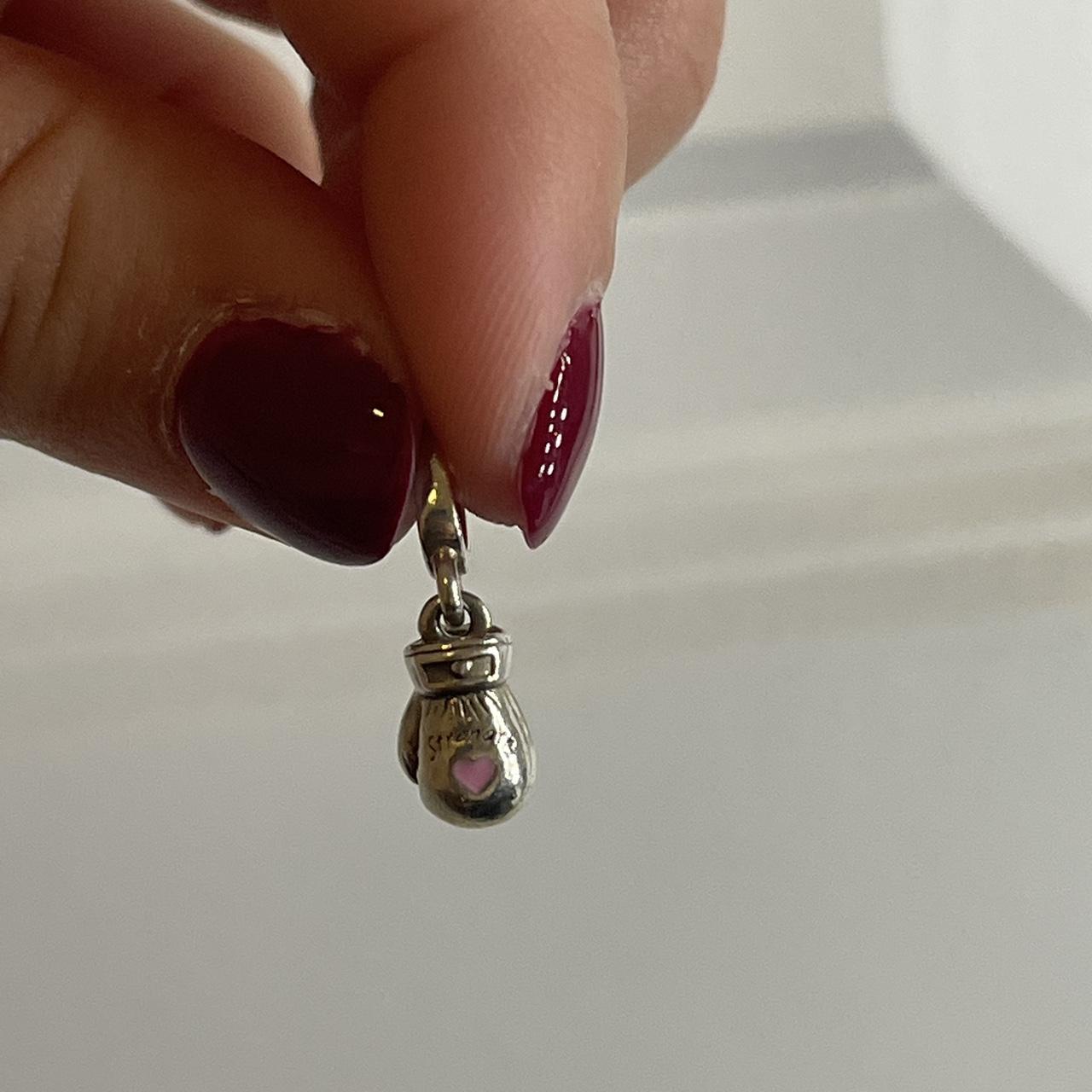 Pandora boxing charm Pandora charm, silver 9.25 Ex... - Depop