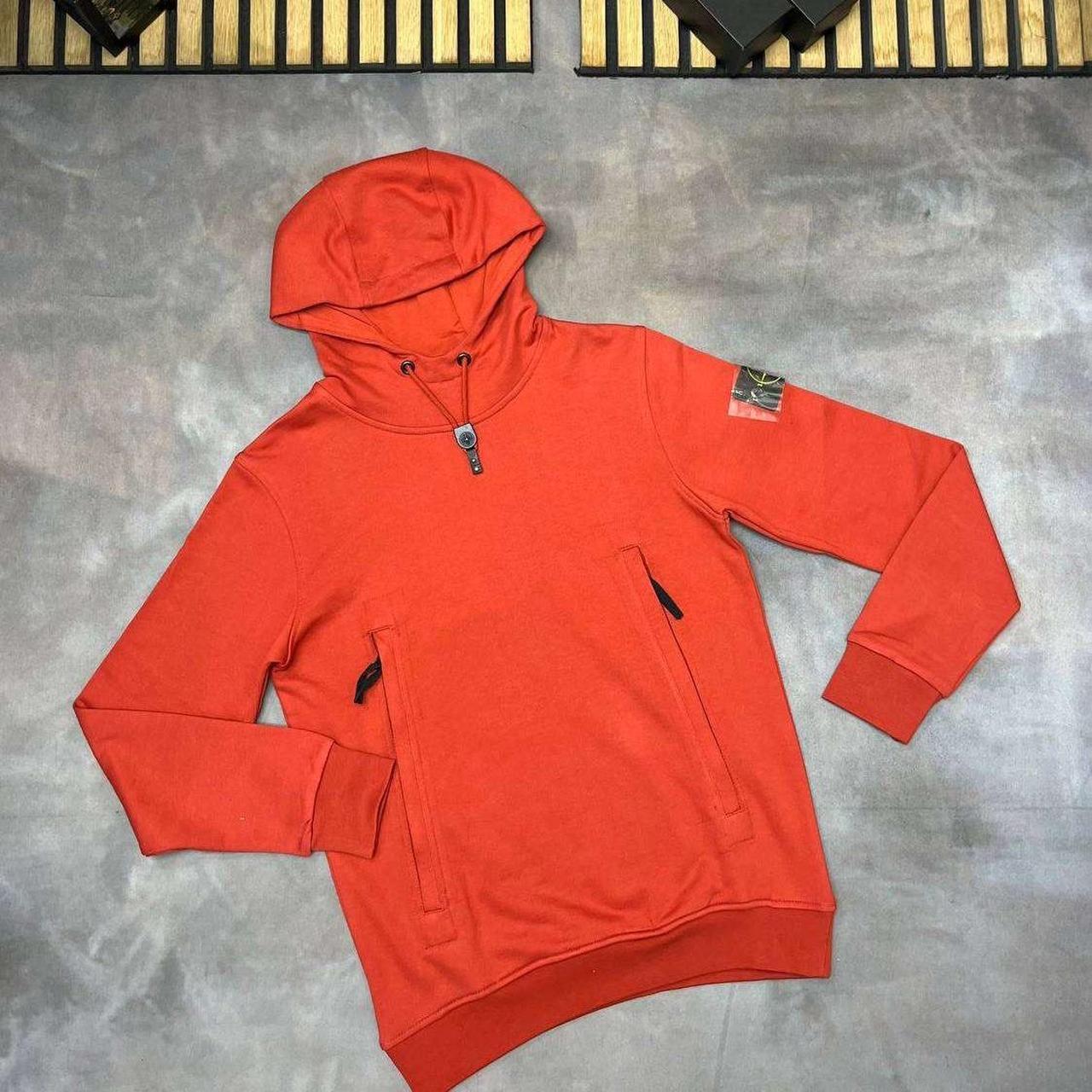 Orange stone island jumper Never worn just wrong size - Depop