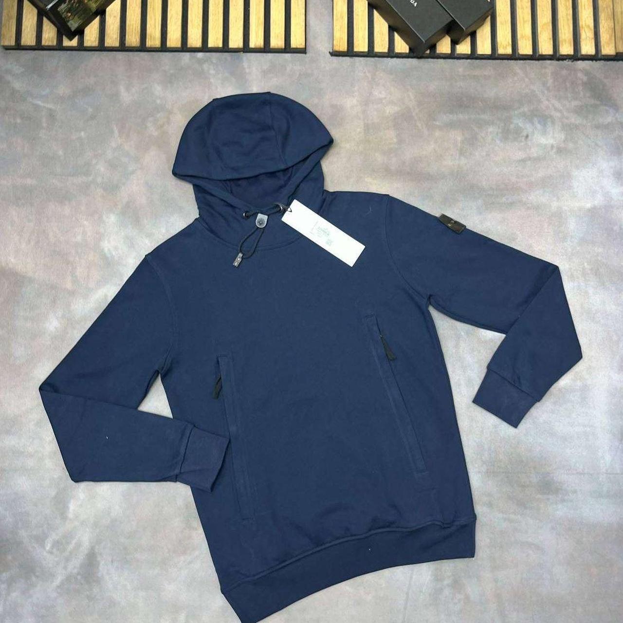 Blue stone island jumper Never worn just wrong size... - Depop