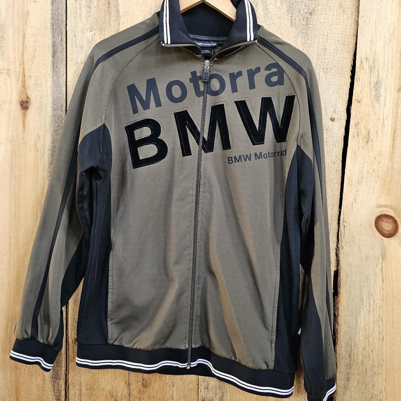 Motorrad BMW Jacket Large Green Black Full Zip Pockets - Depop