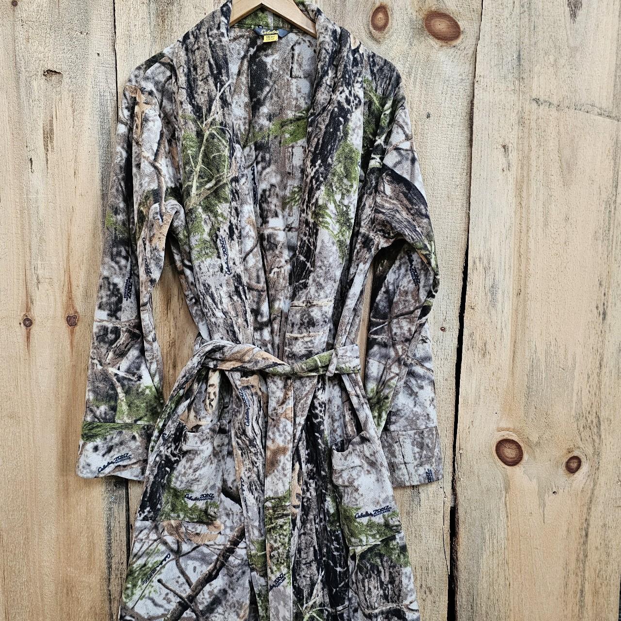 Cabelas Robe Camo Pockets Belted Small - Depop