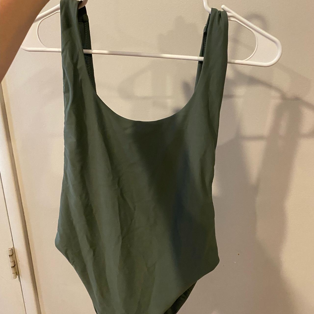 Aerie Swim Scoop Back High Leg One Piece Swimsuit |... - Depop