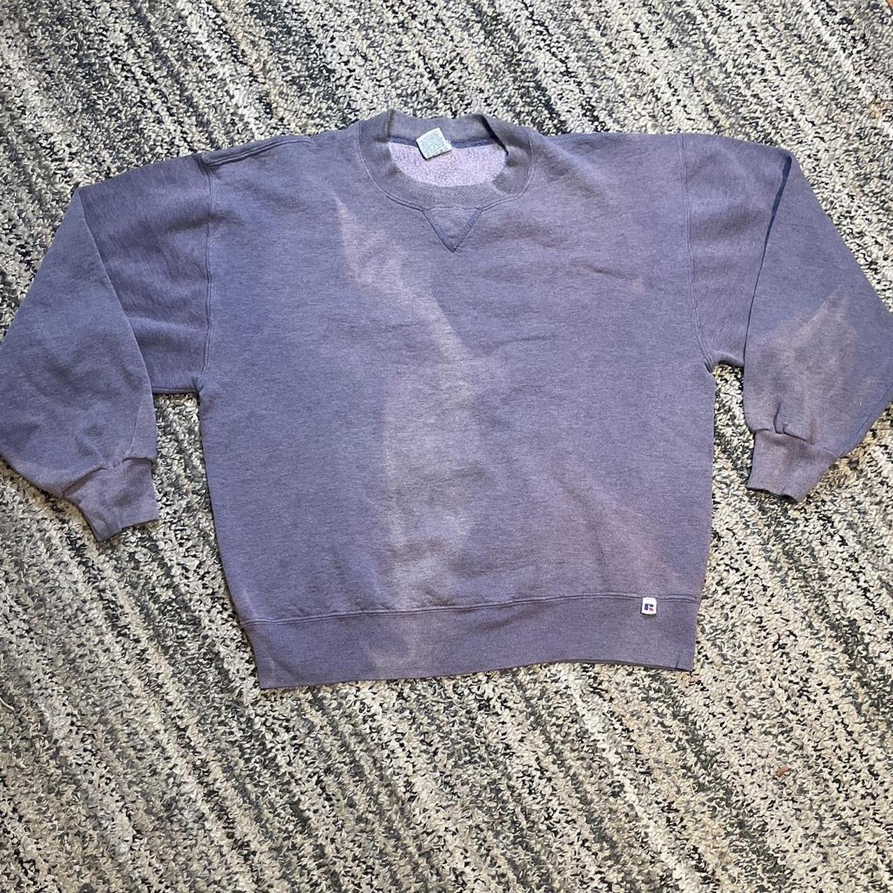 90s Russell Blank Beautiful Fading on This... - Depop
