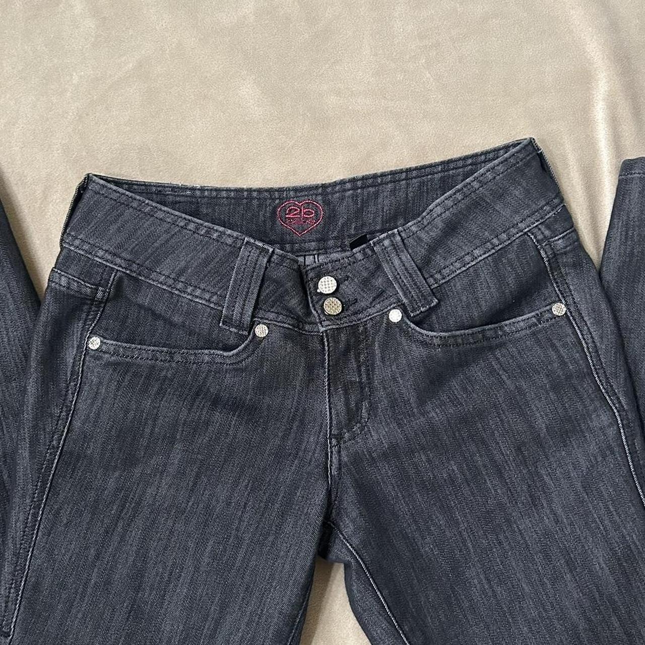 bebe jeans Double buttons double b patch on the... - Depop